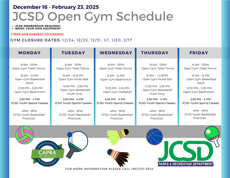 Open Gymnasium - JCSD